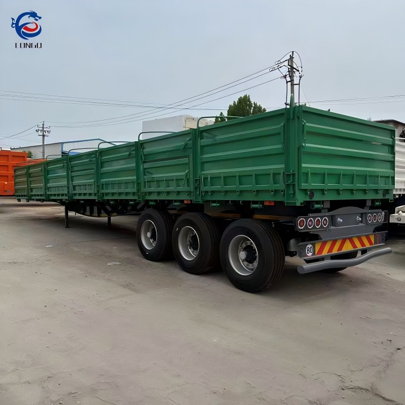 3Axles Dropside Trailer Factory_Manufacturer_Supplier - Shandong LONGQ ...